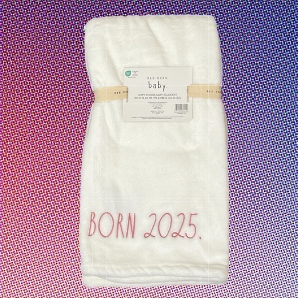Rae Dunn | Bedding | Rae Dunn Born 225 Plush Baby Girl Blanket 30 X 40 ...